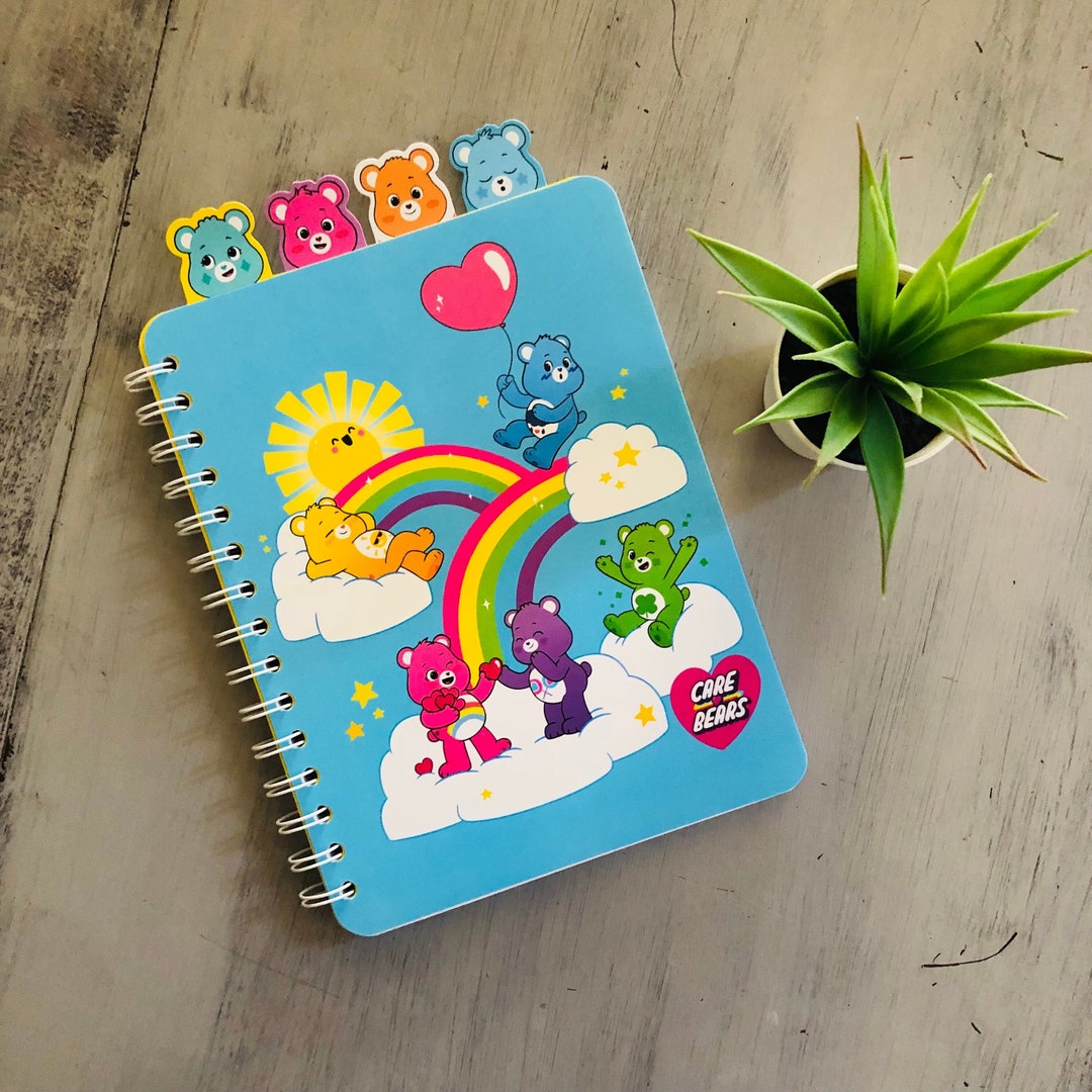 Vintage Style Care Bears Spiral Notebook Journal Retro Care Bears ...