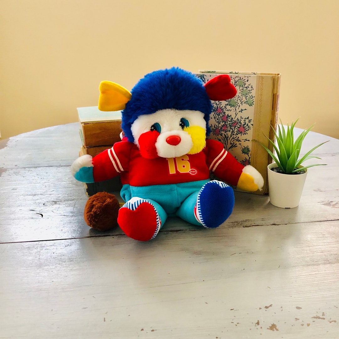 Vintage 1980's Popples Sports Popple 80's Sports Popple Football Plush ...