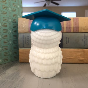 Vintage Avon Graduation Owl Bottle | Vintage Milk Glass Cologne Bottle ...