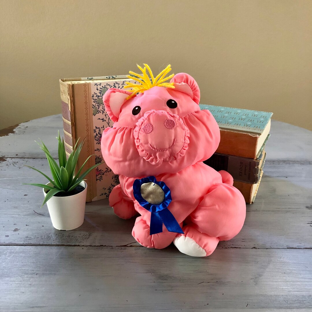 Vintage 1990's Barnyard Puffalump Pink Pig 1997 Fisher - Etsy