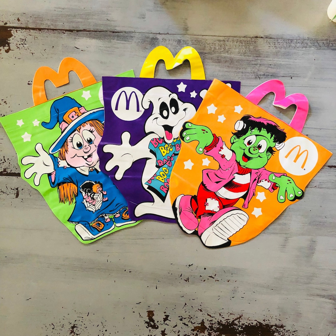 Vintage 1990's Mcdonald's Happy Meal Halloween Mcboo Bags | 1991 ...