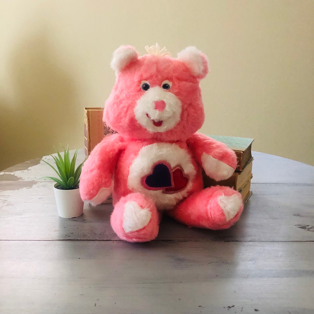 Vintage 1980's Handmade Love-a-lot Care Bear | Original Care Bear Plush | Retro 1980's Love-a ...