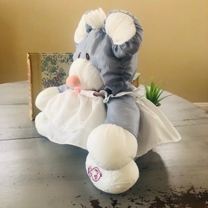 Vintage 1980's Puffalump Mouse 1986 Fisher Price Puffalump Gray Mouse ...