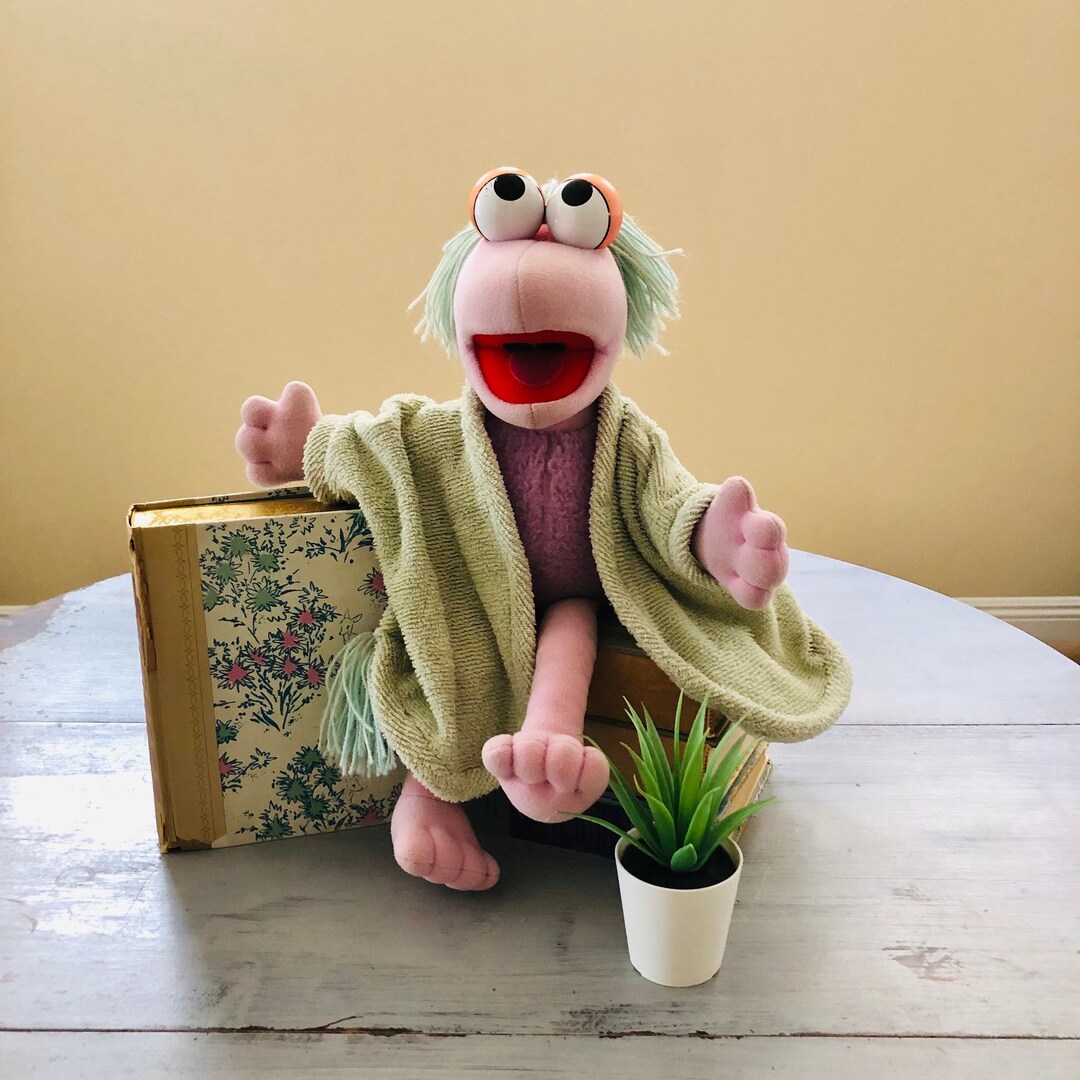 Vintage 1980's Fraggle Rock Mokey Plush 1985 Hasbro Softies Fraggle ...