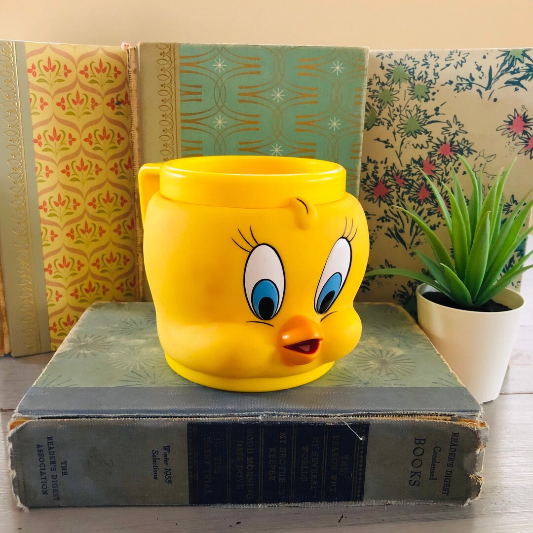 Vintage 1990's Tweety Bird Coffee Mug Retro Tweety Head Kids Mug Cup ...