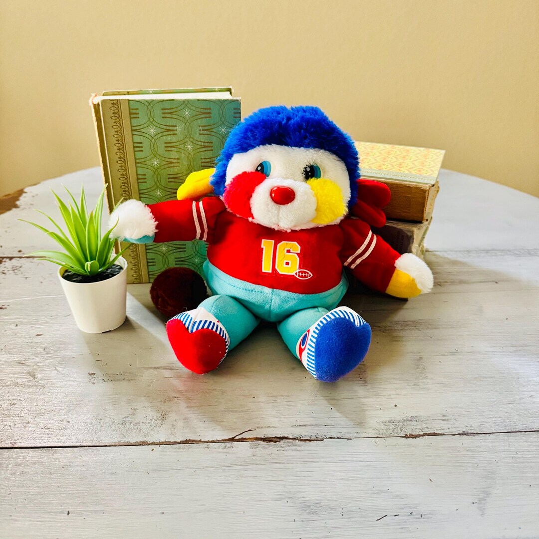 Vintage 1980's Popples Sports Popple | 80's Sports Popple Football ...