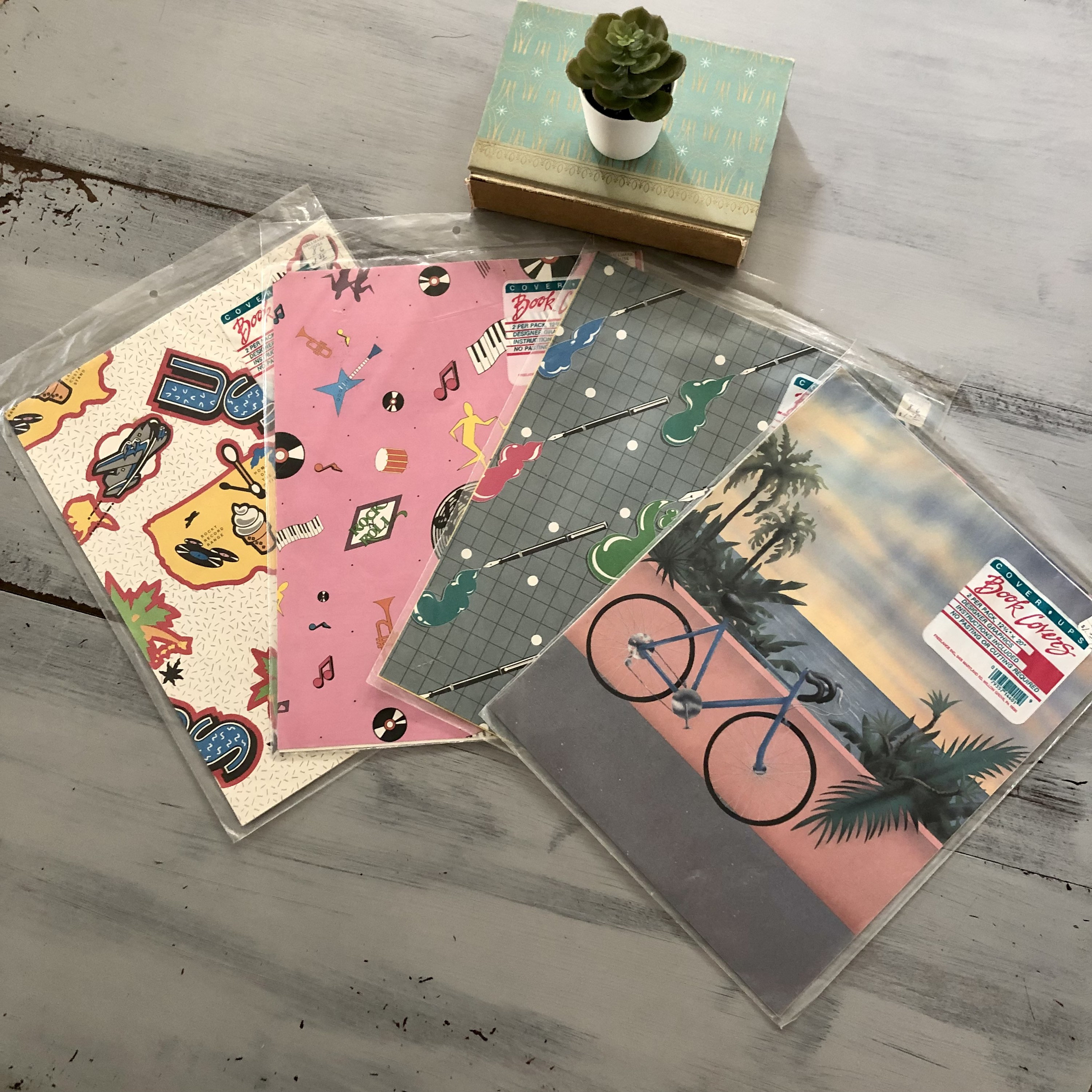 Vintage 1980's Textbook Covers Retro 80's School - Etsy UK