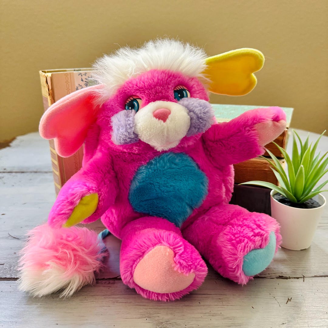 Vintage 1980's Popples Prize Popple | 80's Fuchsia Purple Pink Popple ...