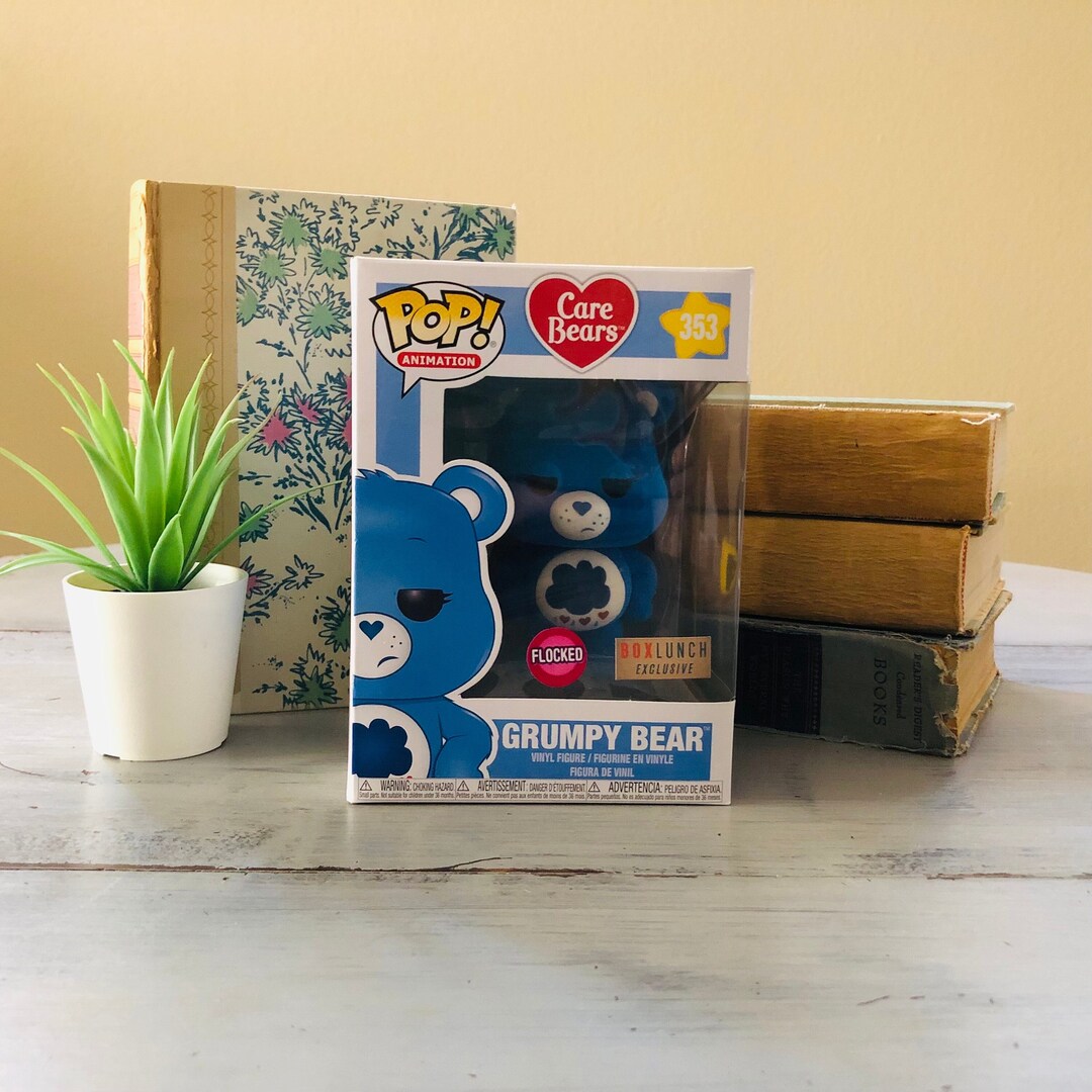 Funko Pop Flocked Grumpy Bear Funko Pop Care Bears Funko Pop Animation ...