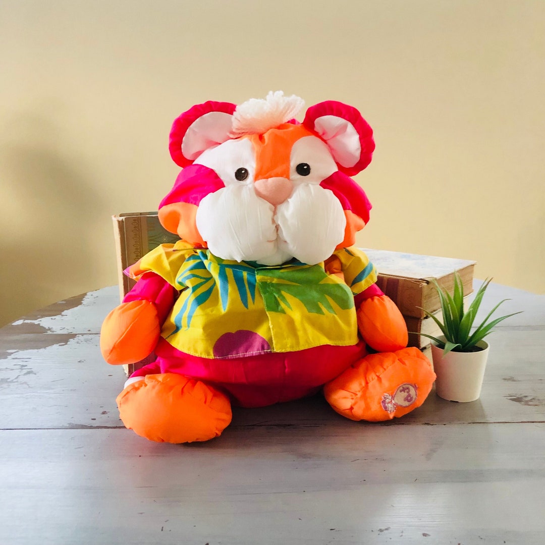 Vintage 1980's Puffalump Tiger | 1987 Fisher-price Wild Puffalump Pink ...