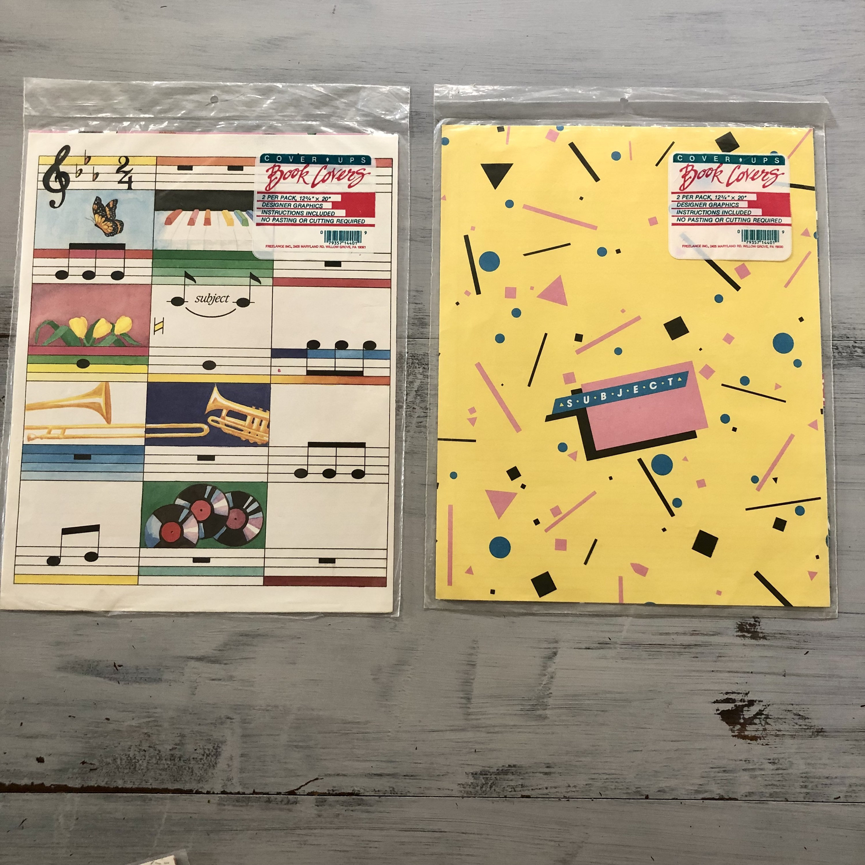 Vintage 1980's Textbook Covers Retro 80's School | Etsy