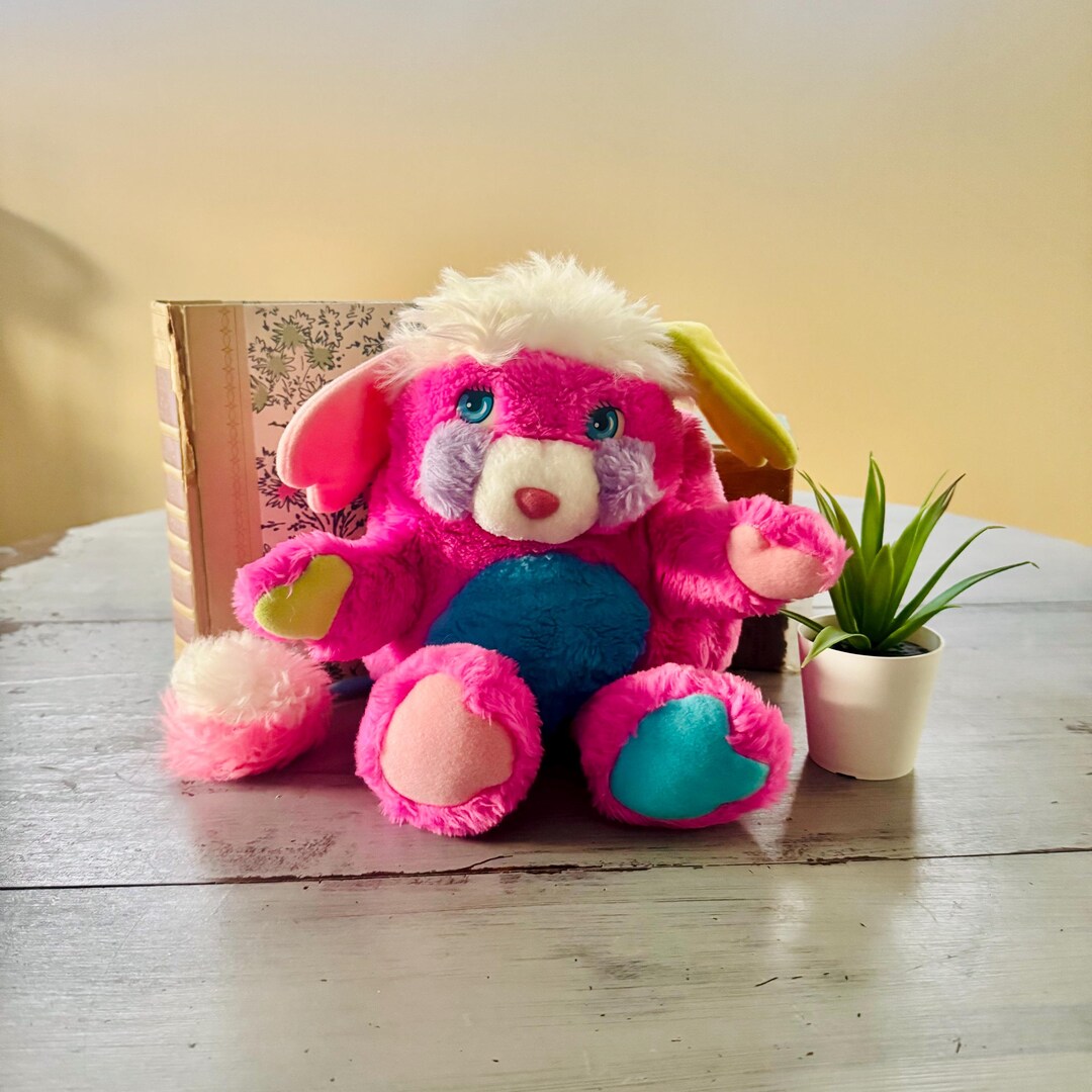 Vintage 1980's Popples Prize Popple 80's Fuchsia Purple Pink Popple ...