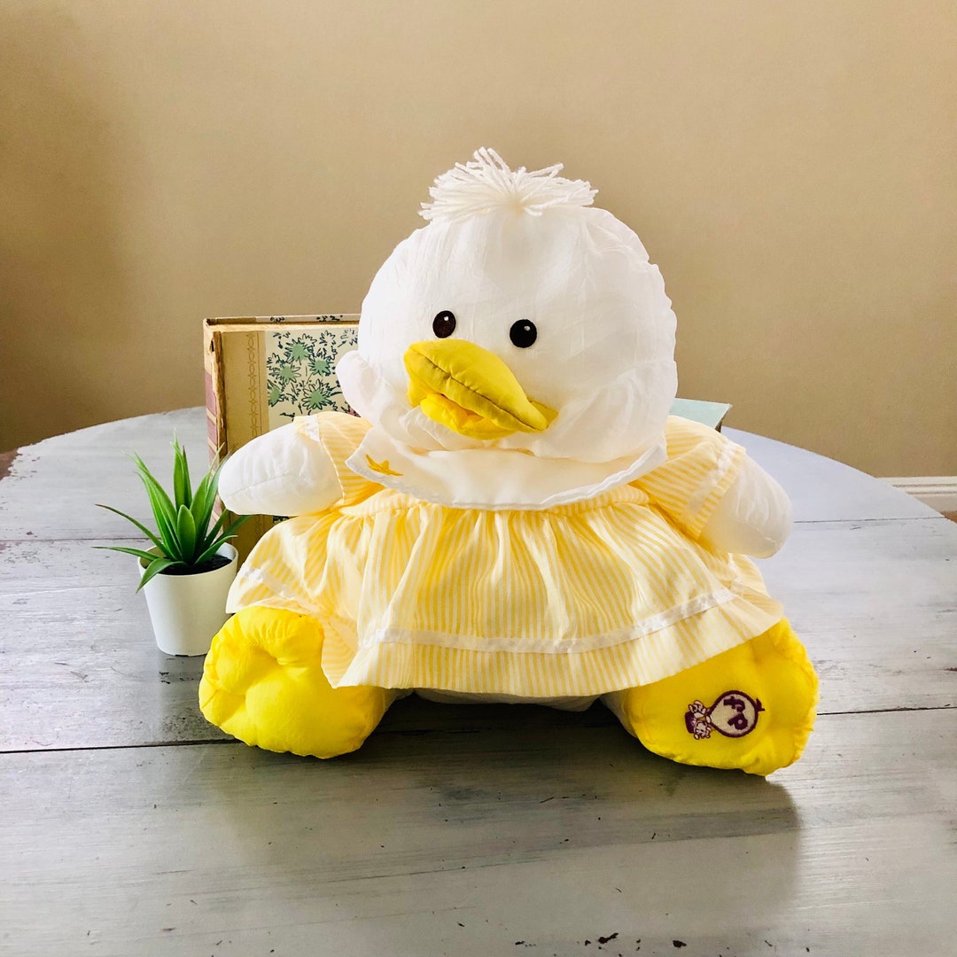 Vintage 1980's Puffalump Duck 1986 Fisher Price Puffalump Baby Chick ...