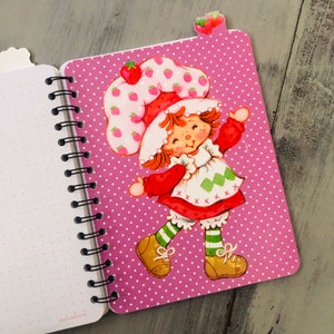 Vintage Style Strawberry Shortcake Spiral Notebook Journal Strawberry ...
