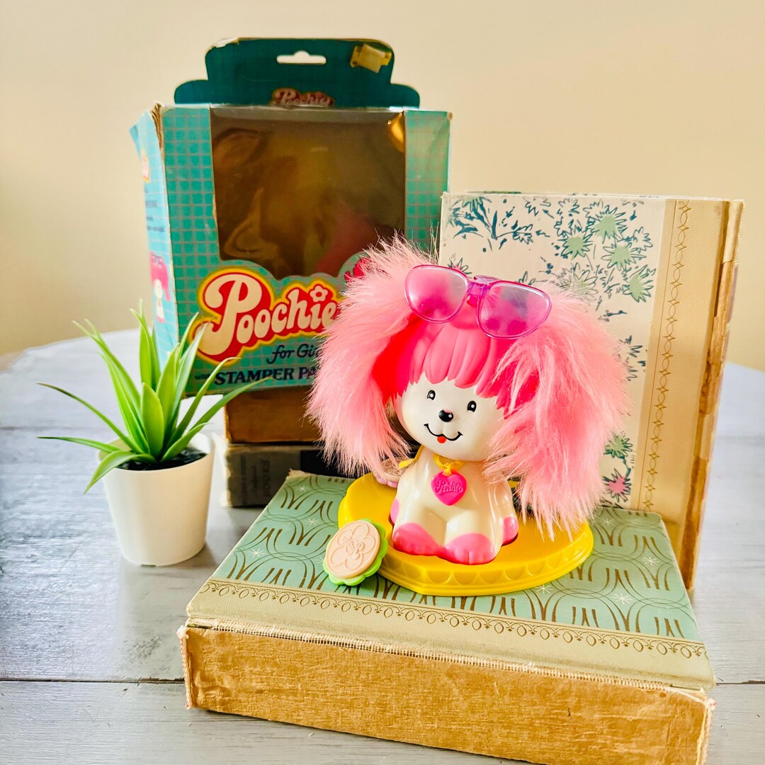 Vintage 1980's Poochie Stamper COMPLETE W/ Box | 1982 Poochie for Girls ...