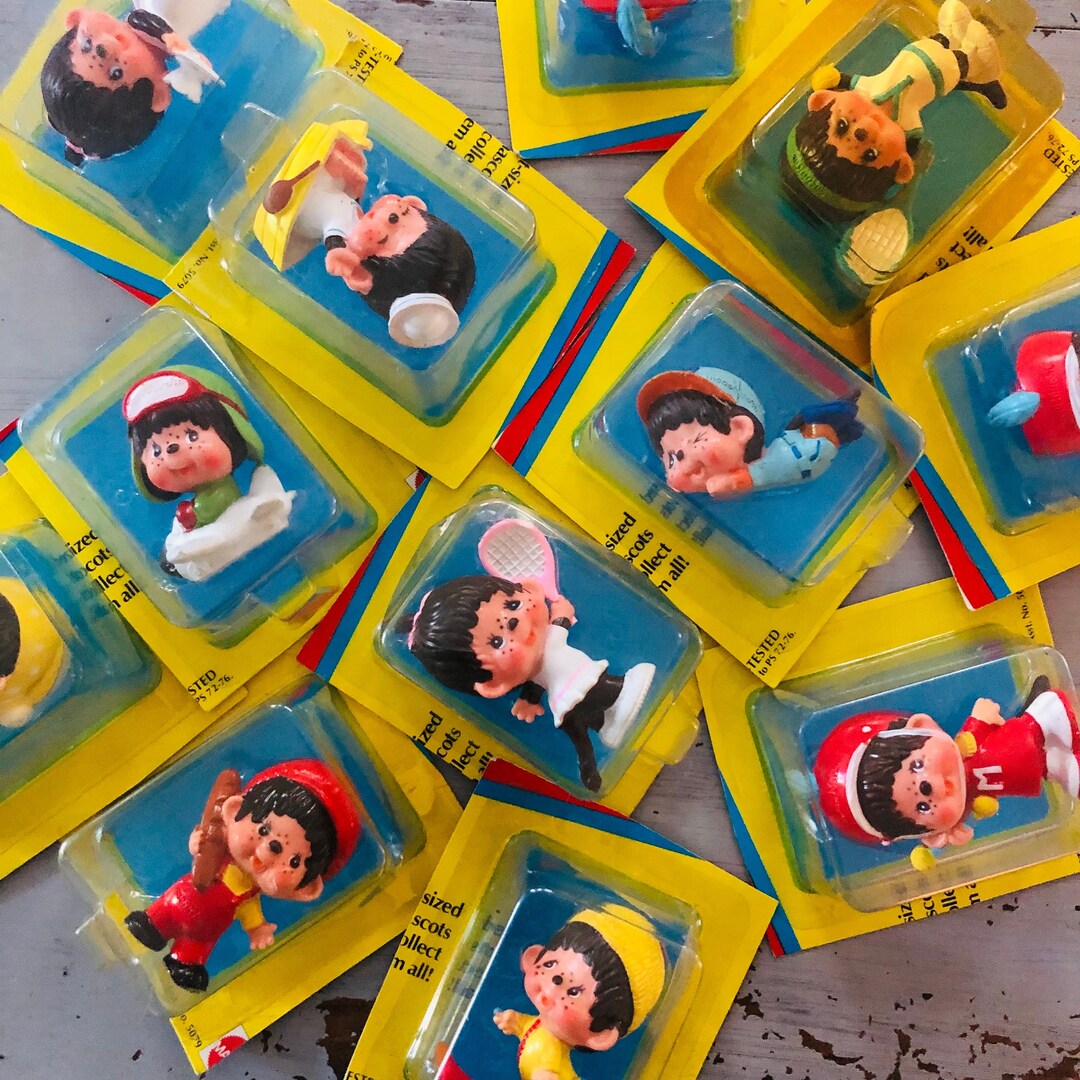 Vintage 1980's Monchichi PVC Miniatures Retro Monchichis 80s Thumb ...