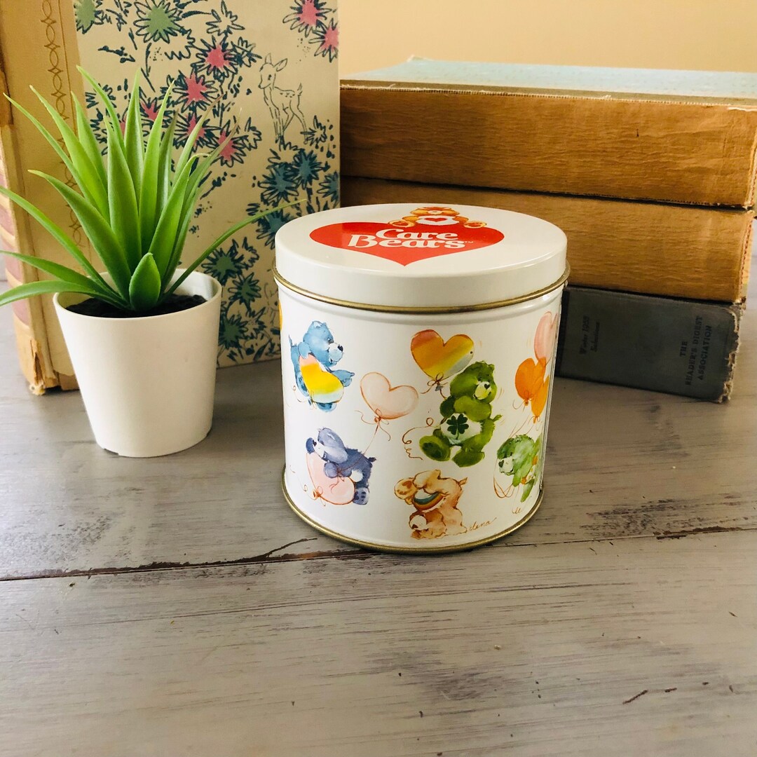 Vintage 1980's Care Bears Canister 1980's Care Bear Metal Tin Retro ...