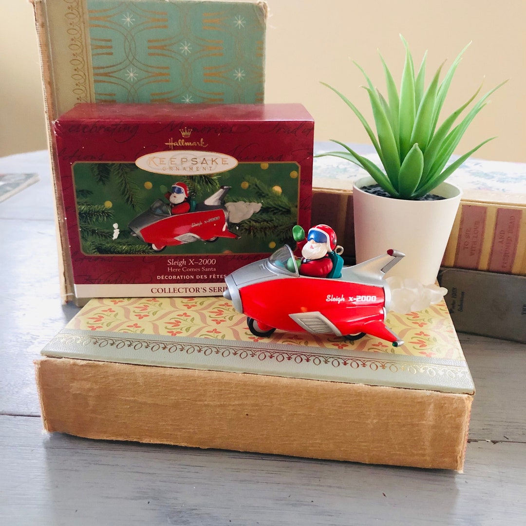 Vintage 2000's Hallmark Keepsake Sleigh X-2000 Here Comes Santa ...
