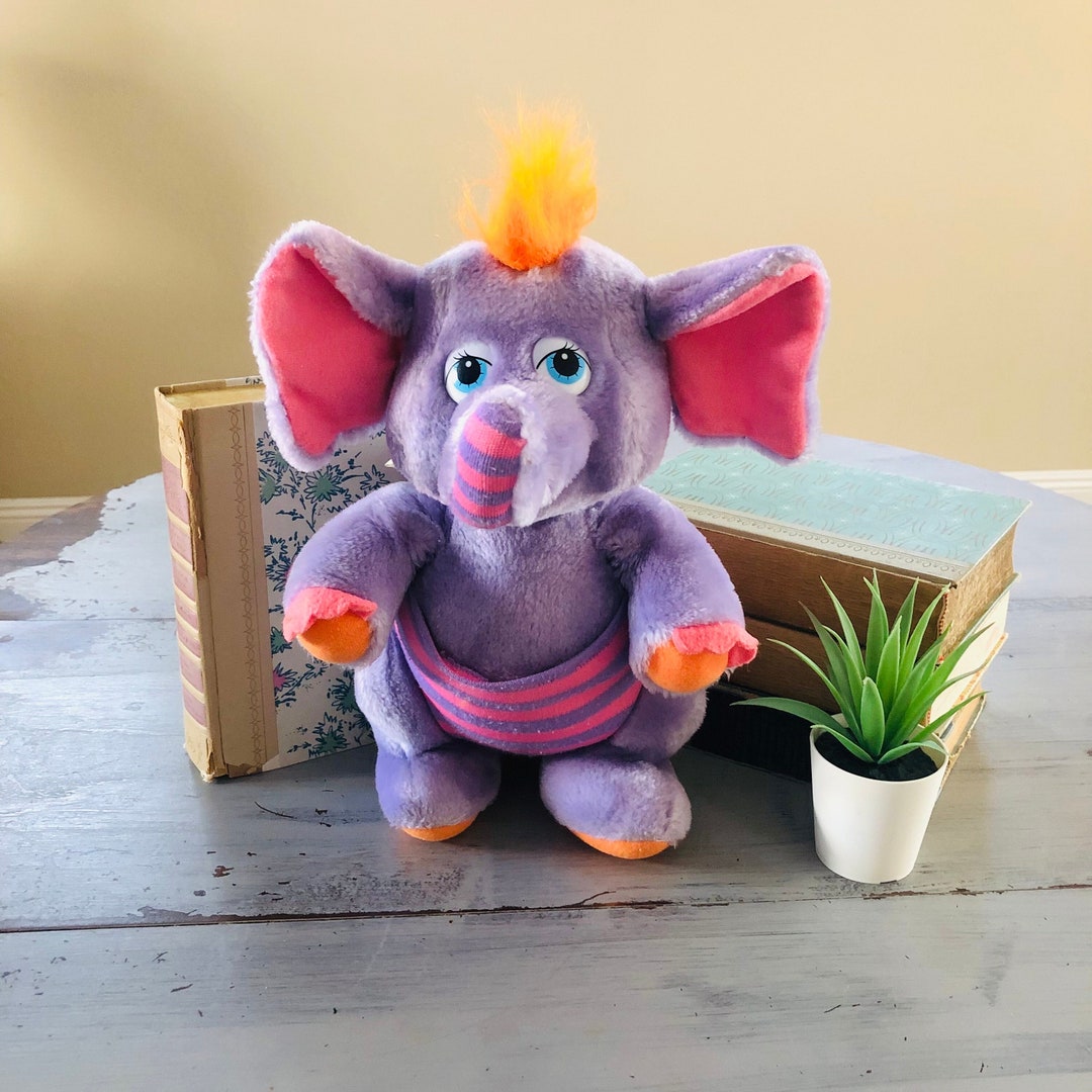Vintage 1980's Wuzzles Eleroo Plush 1980's Wuzzels Stuffed Animal ...