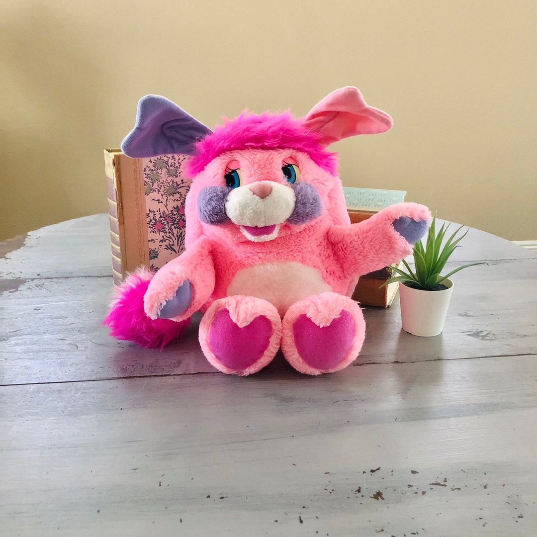 Vintage 1980's Popples Party Popple 80's Large Pink Popple Plush 1986 ...