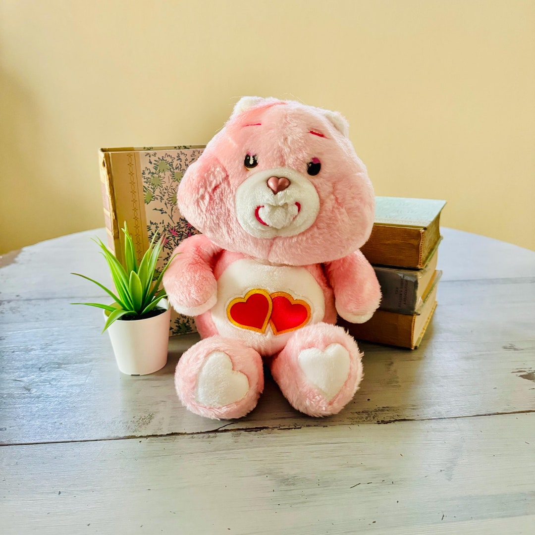 Vintage 1980's Love-a-lot Bear Retro Care Bear Original Care Bear Plush ...