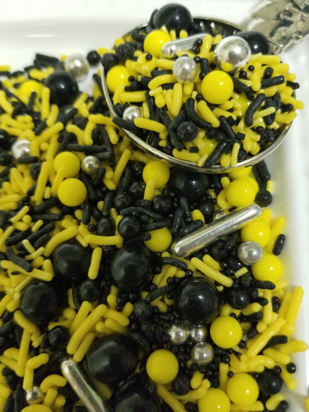 Black and Yellow Sprinkle Mix - Etsy