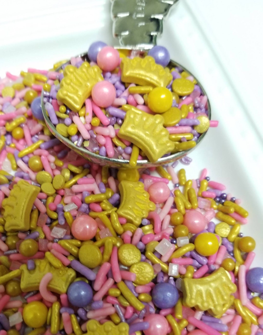 Princess Sprinkles Pink Purple and Gold - Etsy