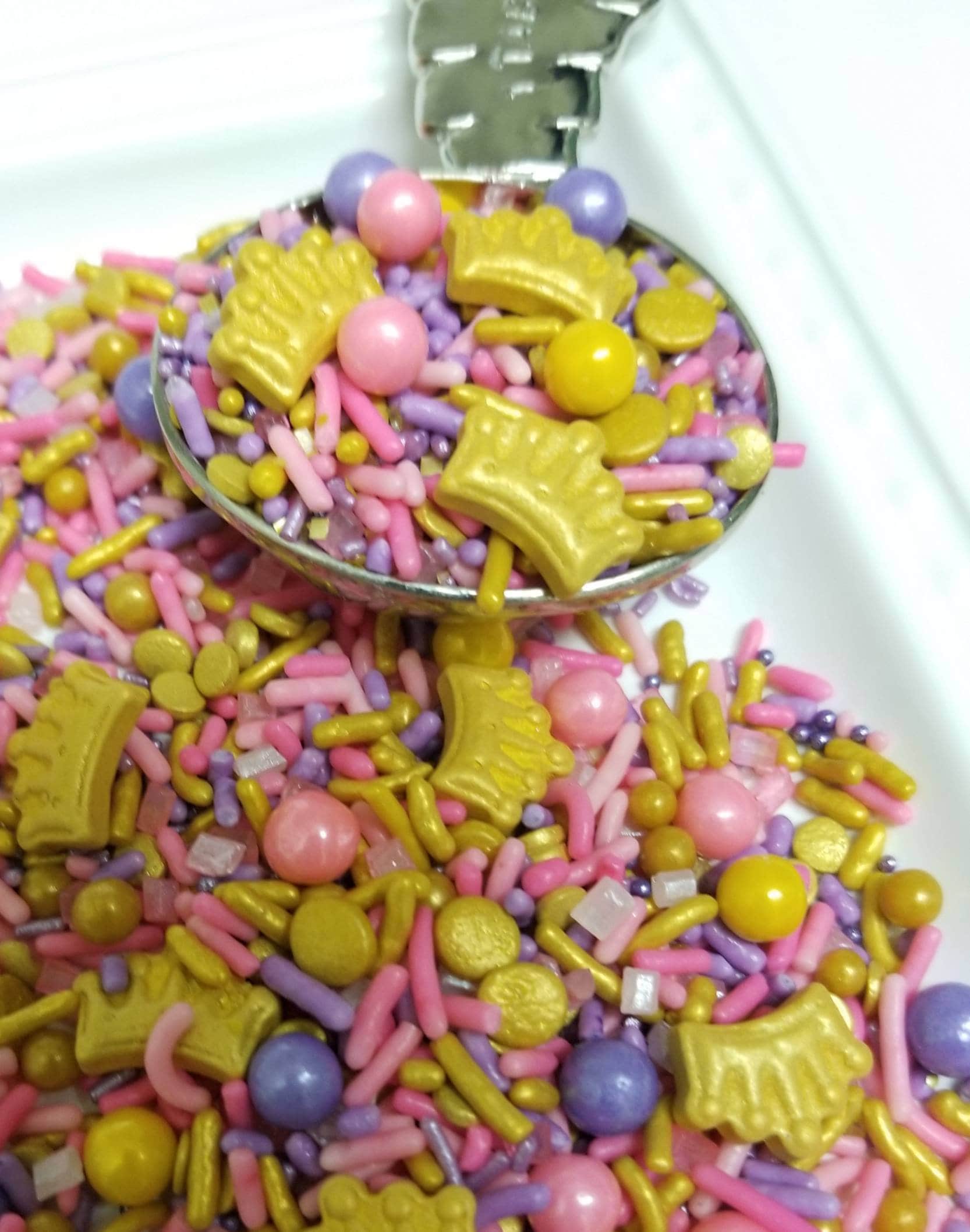 Princess Sprinkles Pink Purple and Gold - Etsy
