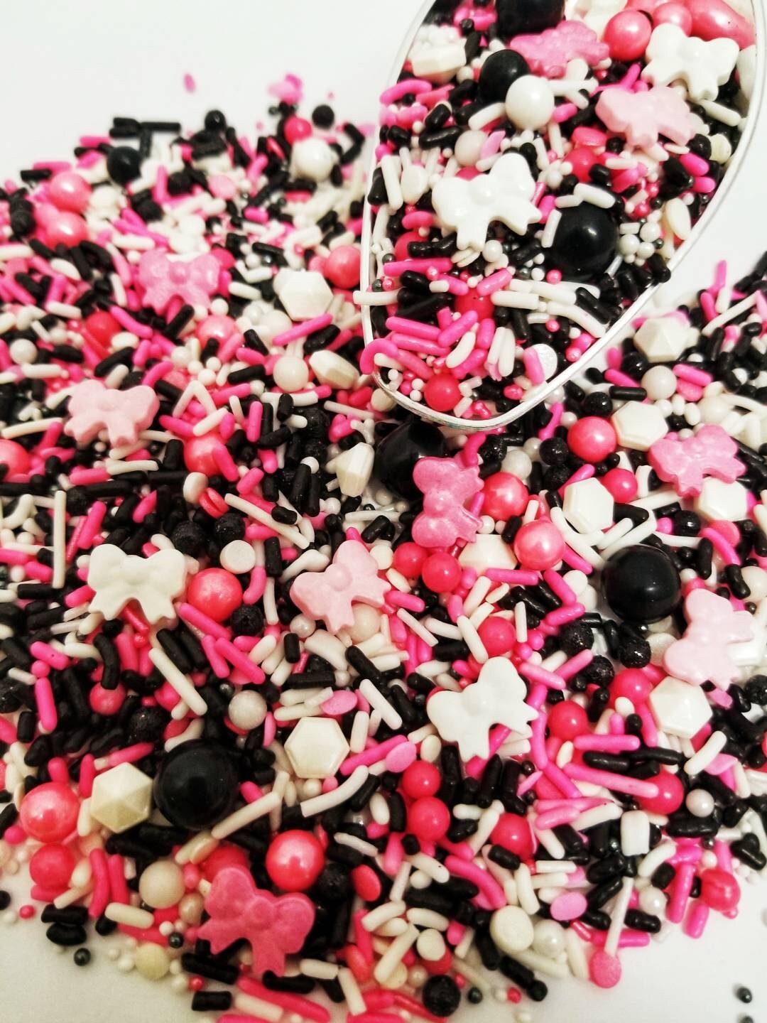 Pretty Girl Black and Pink Sprinkle Mix - Etsy