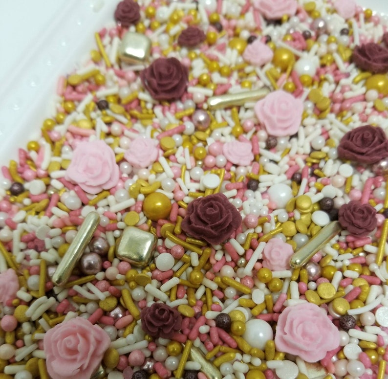 Dusty Rose' sprinkle mix | Etsy