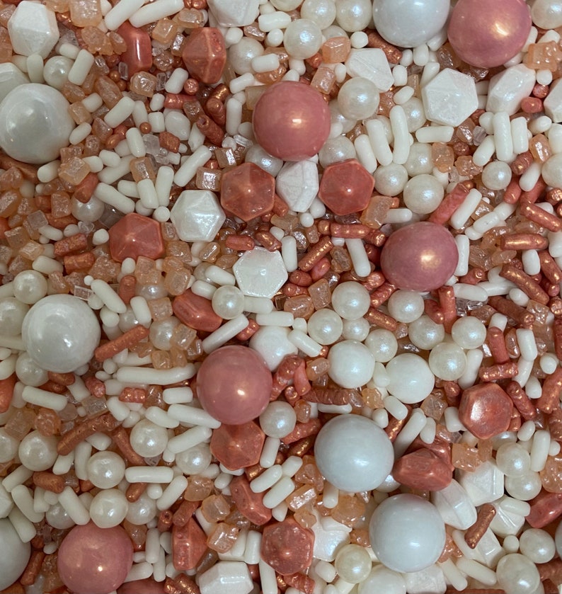 Rose Gold Sprinkle Mix - Etsy