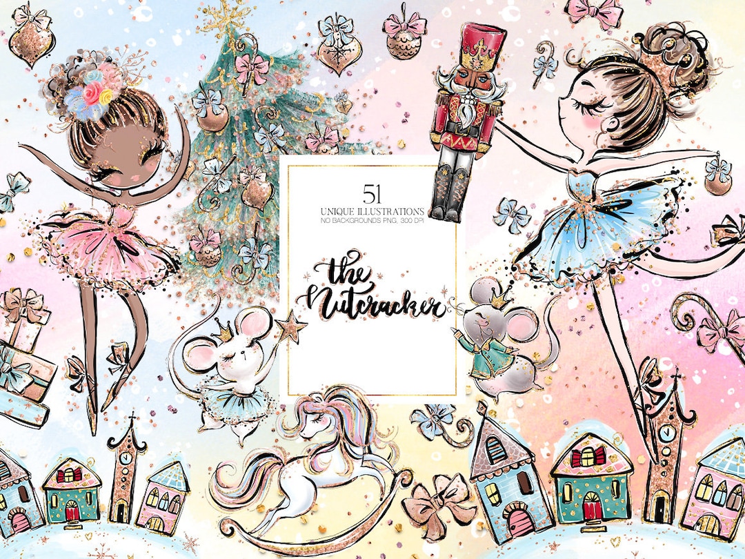 Nutcracker Clipart, Christmas Clipart, Ballerina Clipart, Winter ...