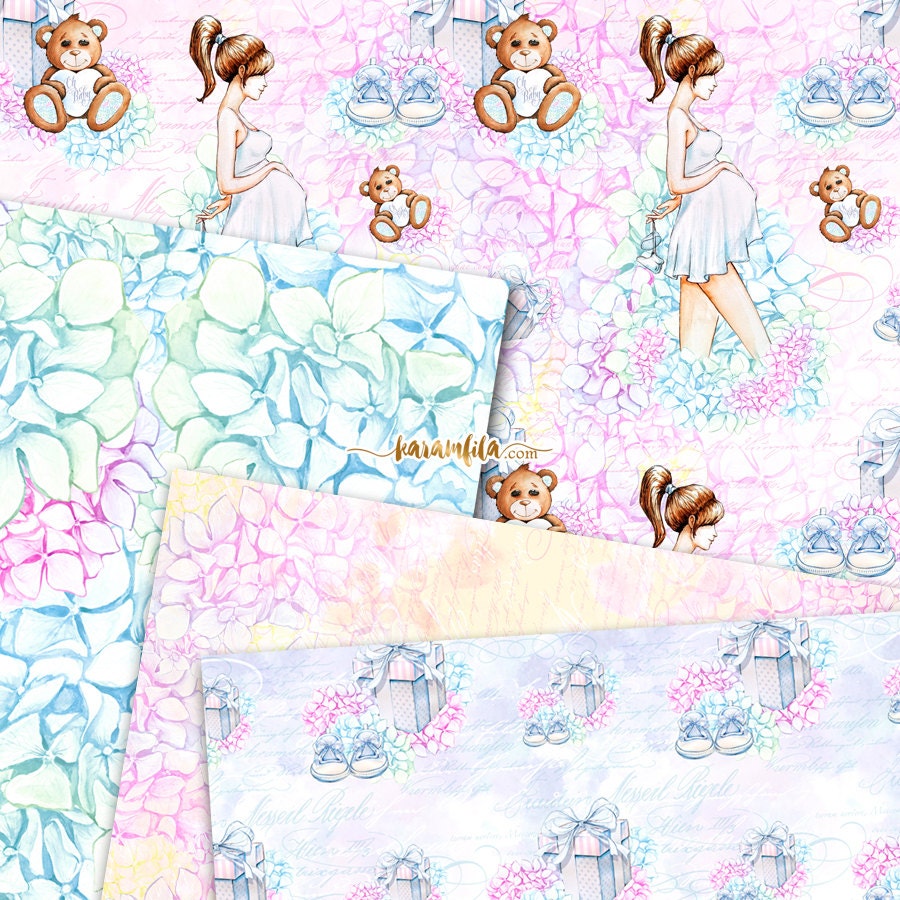 New Baby Paper Pack Pregnancy Planner Cute Teddy Bear | Etsy