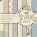 Crafter Digital Paper Tailor Paper Pack Shabby Chic Paper | Etsy