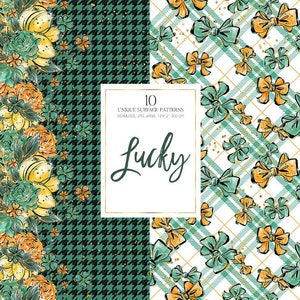 St Patrick's Day Digital Paper St Patrick Patterns St - Etsy