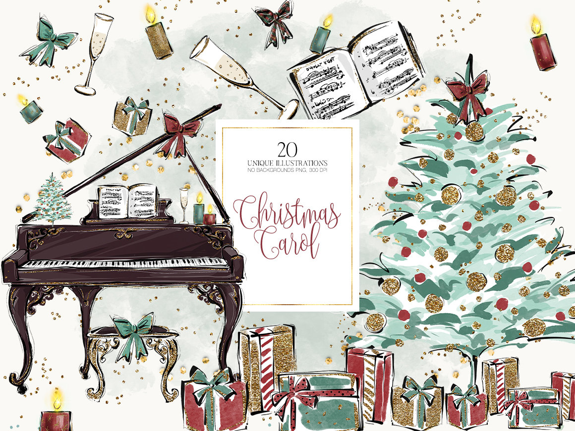 Christmas Music Clipart Png