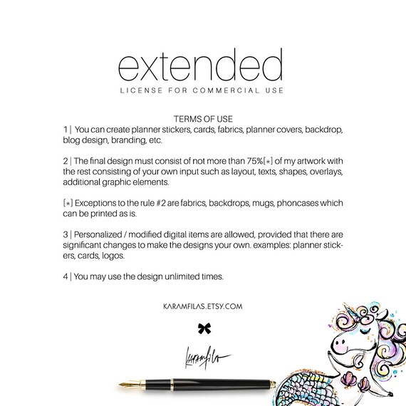 Package of 3 Extended Commercial Licenses for Cliparts and Digital ...