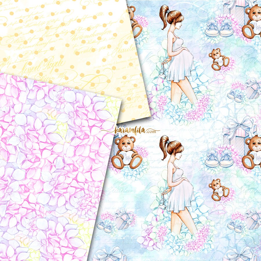 New Baby Paper Pack Pregnancy Planner Cute Teddy Bear | Etsy