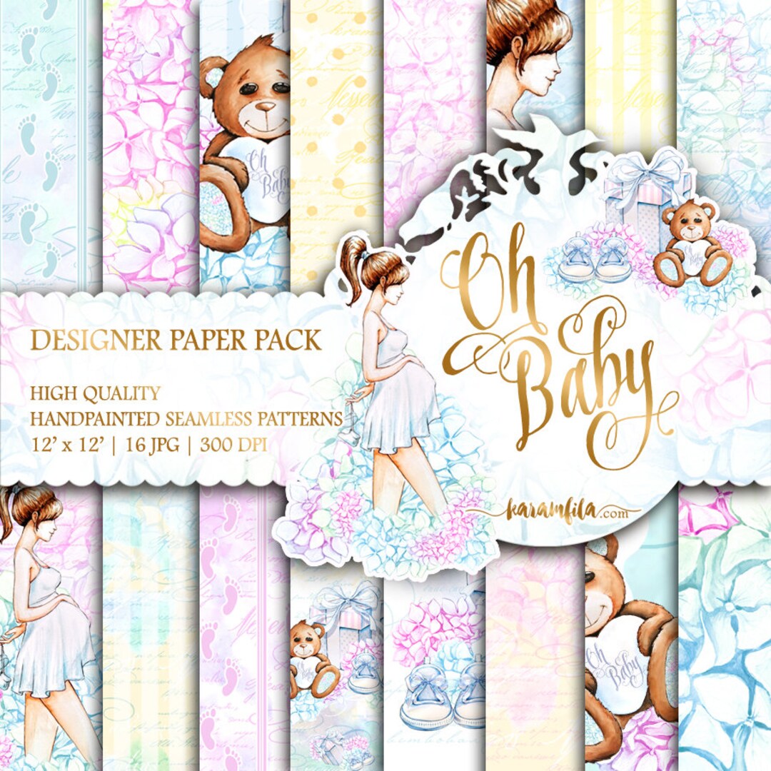 New Baby Paper Pack Pregnancy Planner Cute Teddy Bear - Etsy