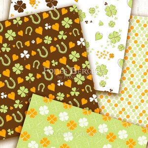 Irish Digital Paper Pack St Patrick's Day Printable - Etsy