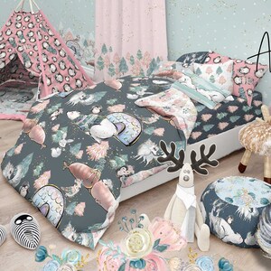 Arctic Animals Digital Paper Scandinavian Winter Patterns - Etsy