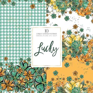 St Patrick's Day Digital Paper St Patrick Patterns St - Etsy