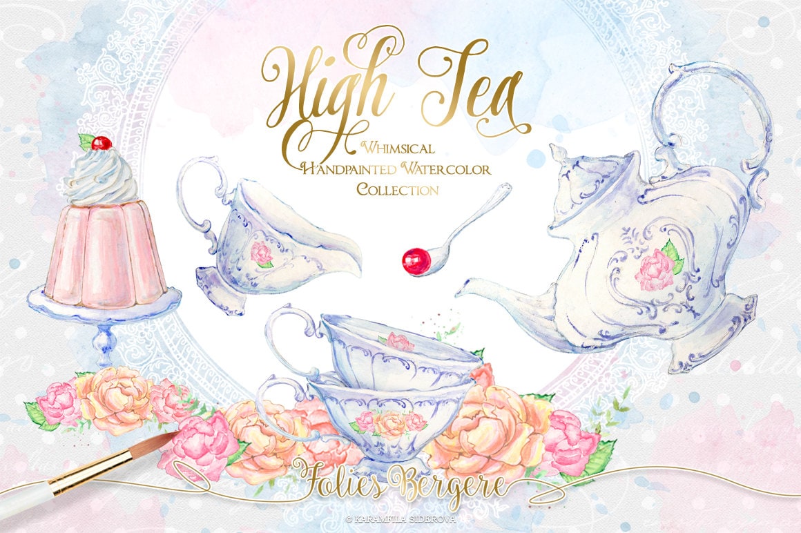 High Tea Party Clip Art