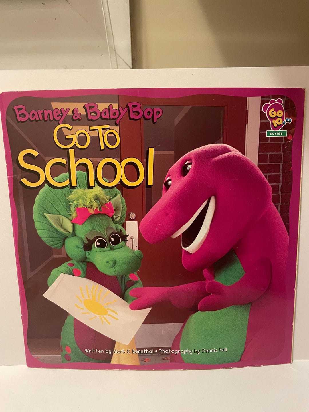 Vintage Barney and Baby Bop Go to School Childrens Book - Etsy