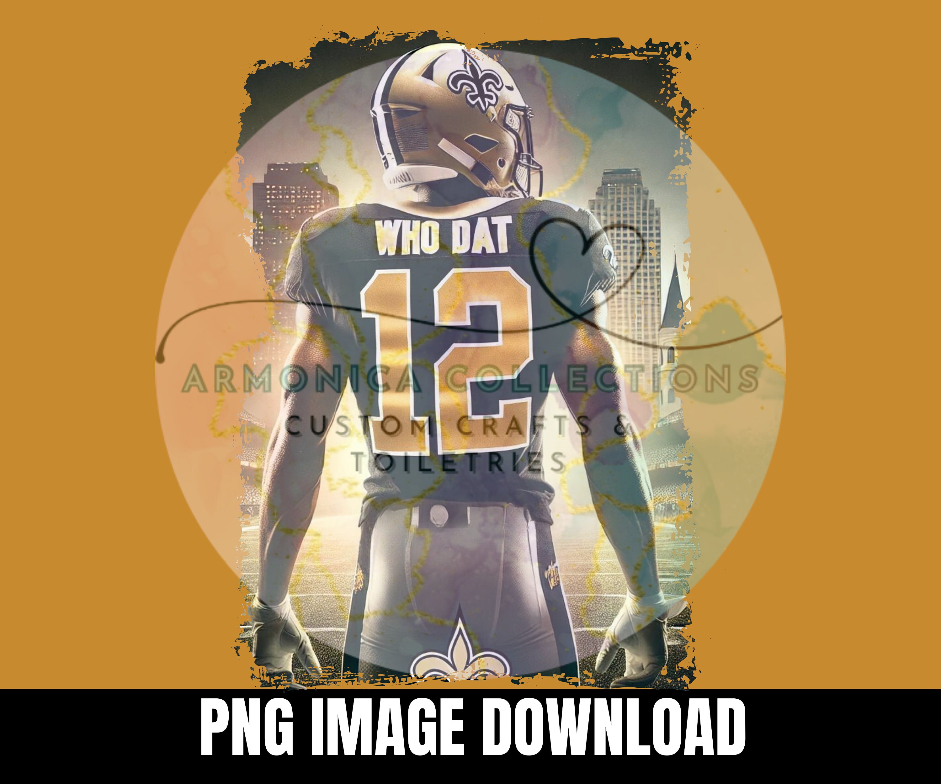 Who Dat Football PNG Download | New Orleans Football Fan Digital Art ...