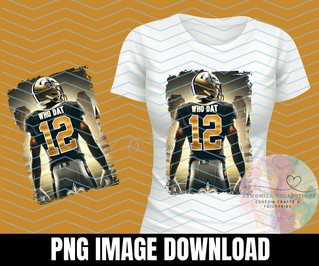 Who Dat Football PNG Download | New Orleans Football Fan Digital Art ...