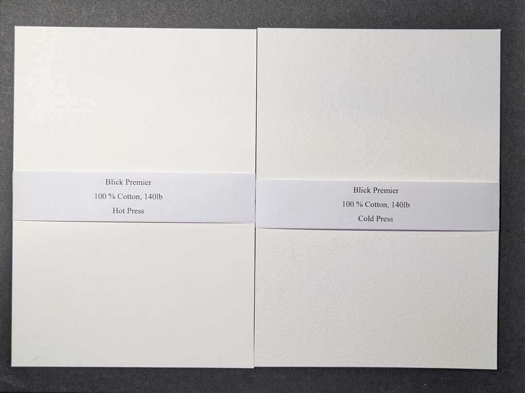 Blick Watercolor Paper Sample – 5x7 Inch, 140lb, Cotton - Etsy