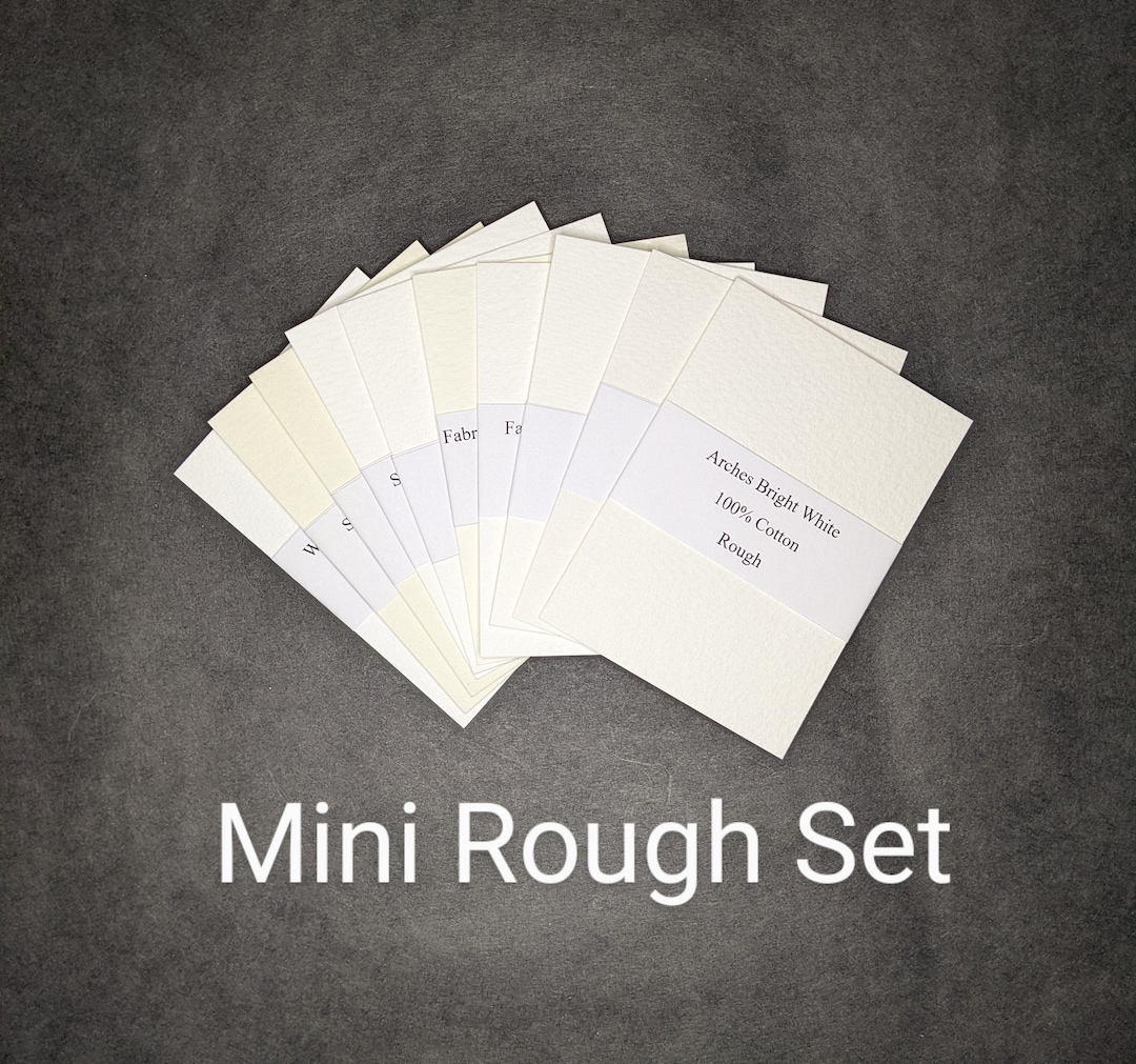 Mini Rough Watercolor Paper Sample Set - ATC Size - 100% Cotton ...