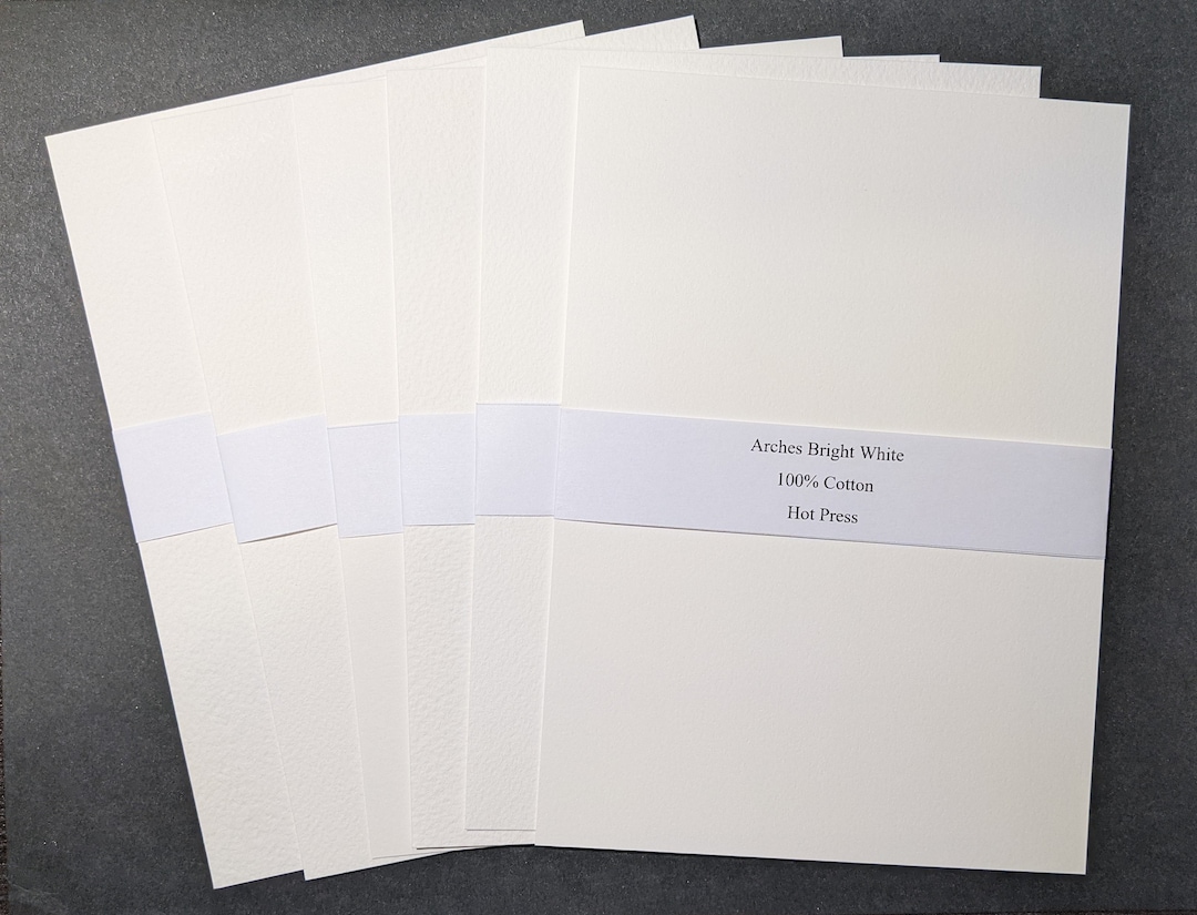 Arches Watercolor Paper Sample - 5x7 Inch, 140lb, Cotton - Etsy