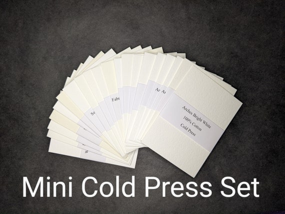 Mini Cold Press Watercolor Paper Sample Set ATC Size 100% | Etsy